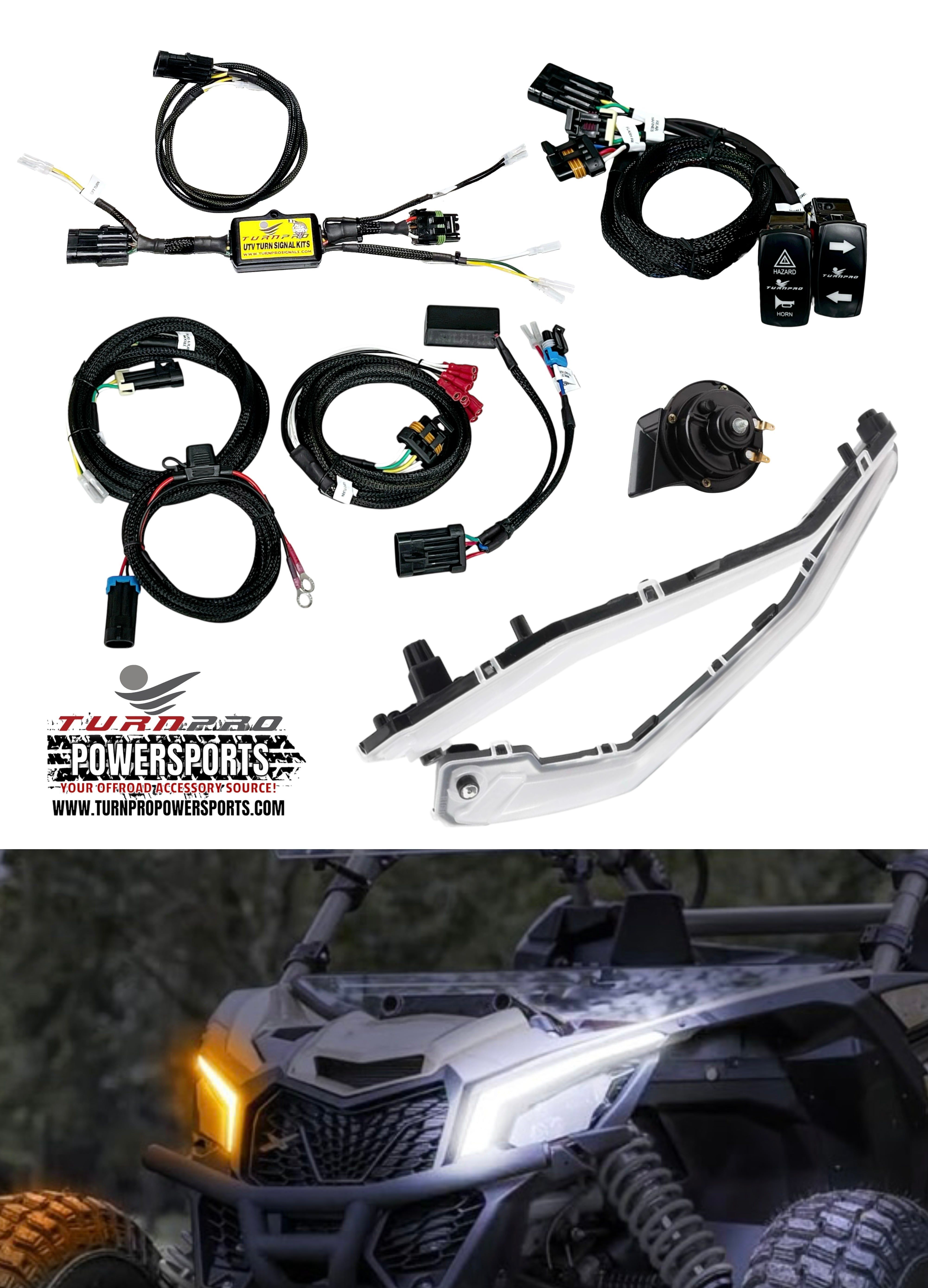 2018-23 Canam Maverick Eyebrow Light Plug & Play Signal System ...