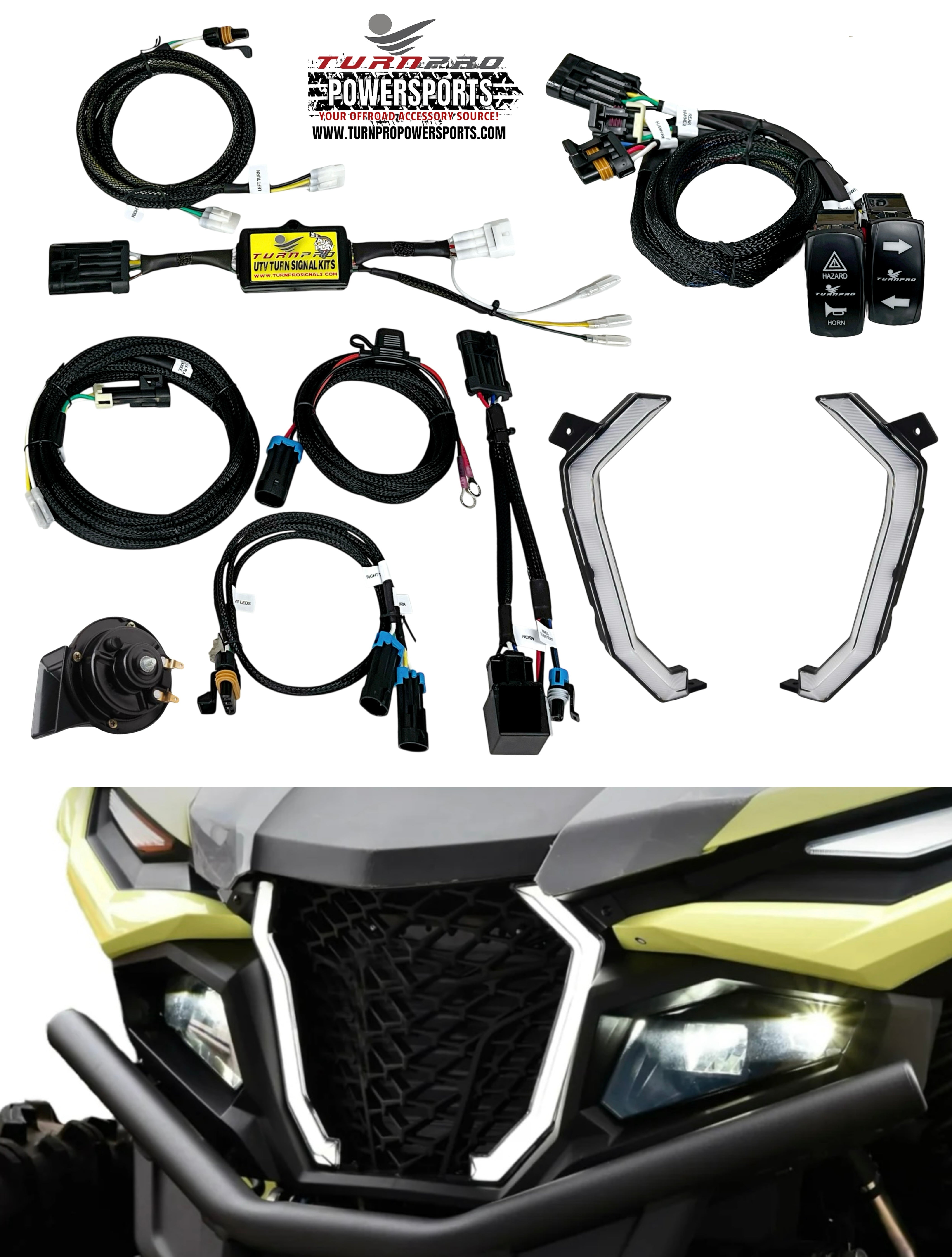 Yamaha RMAX 2020-25 Models Fang Light Plug & Play Signal System ...